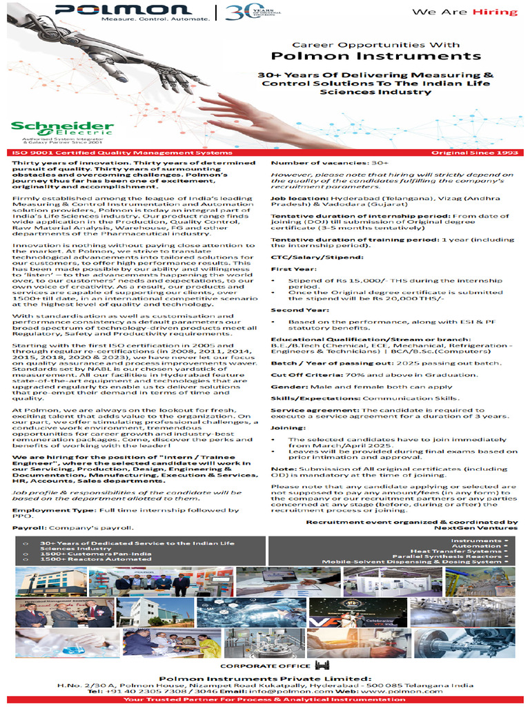 Polmon Instruments 2025 Batch | PDF