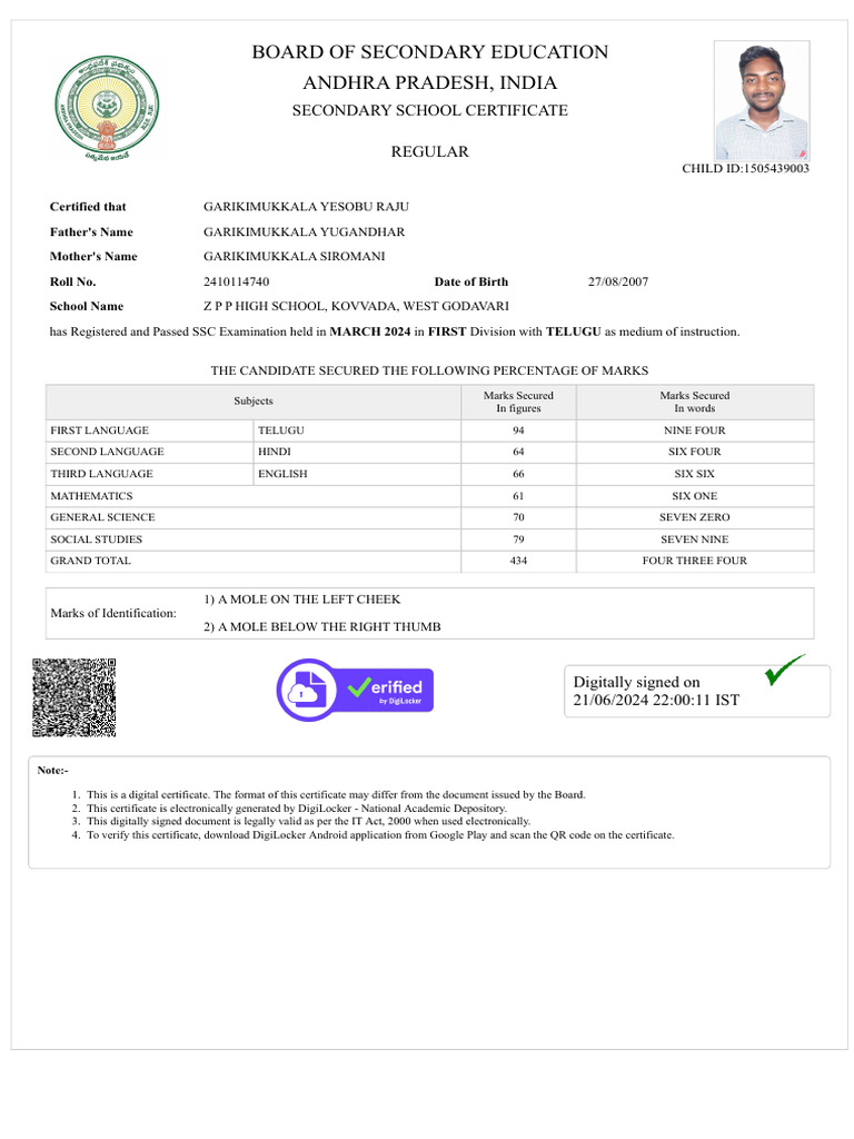 Org - Bseap SSCER 2410114740XX2024XXR | PDF