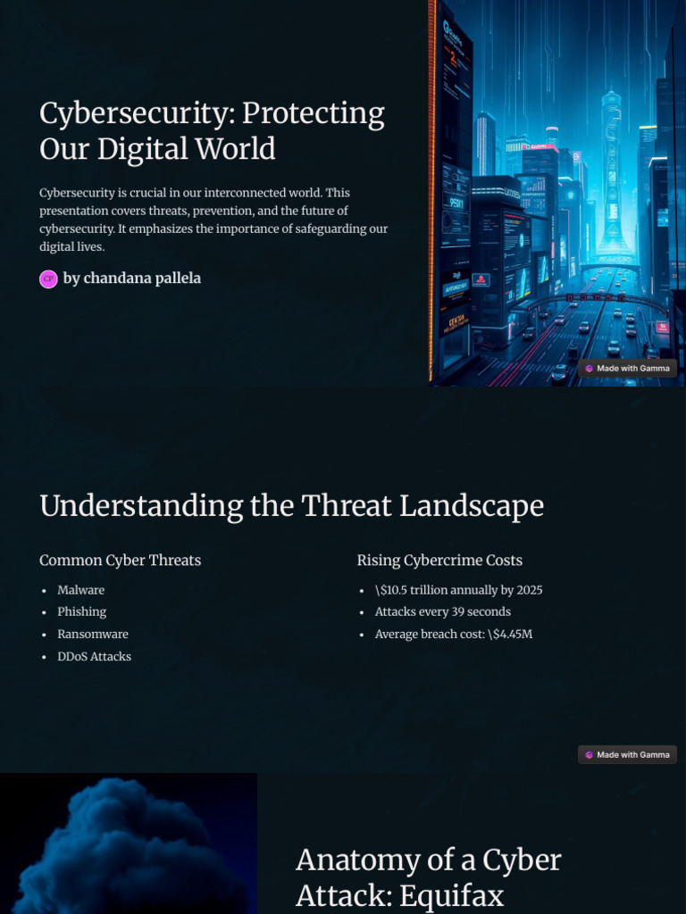 Cybersecurity Protecting Our Digital World | PDF