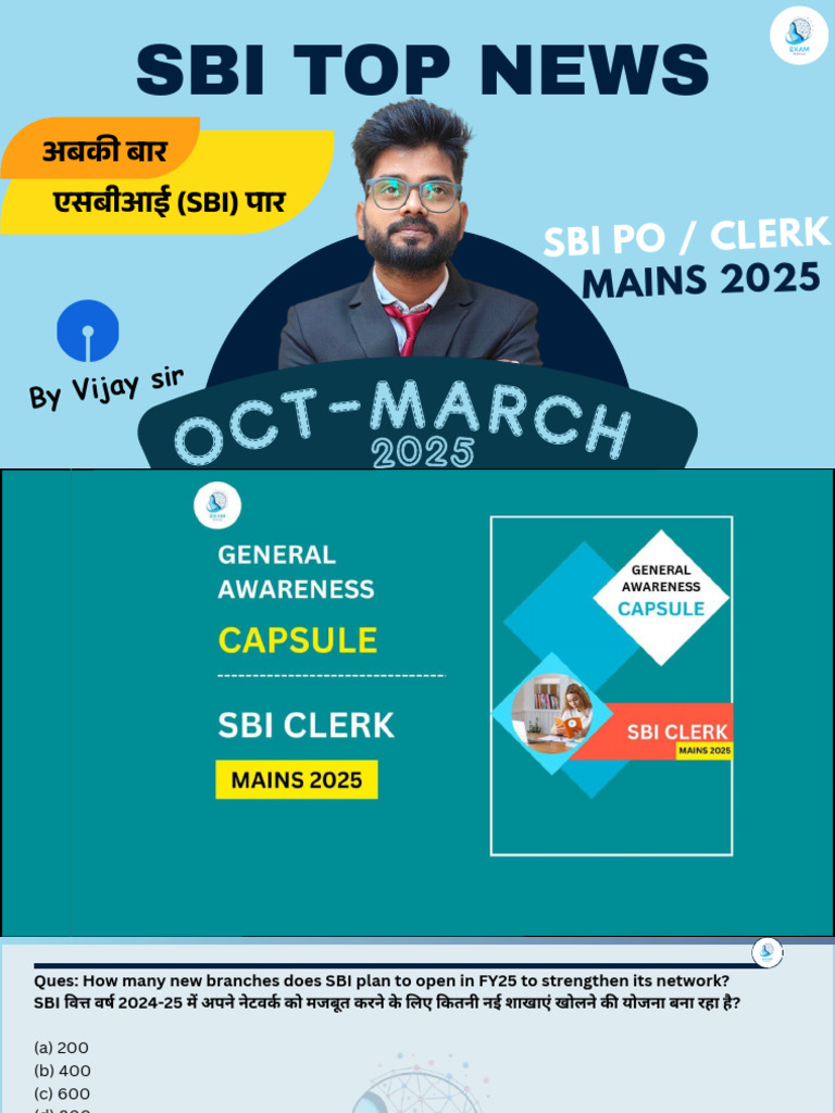 Exam Genius Sbi Top News Last 6 Months Oct To Marc - 250412 - 194057 | PDF