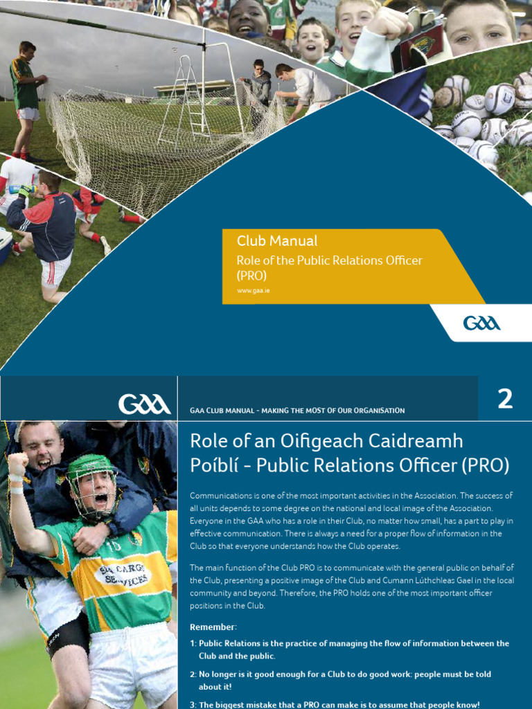 Role of the Club Public Relations Officer | PDF | Communication | Human ...