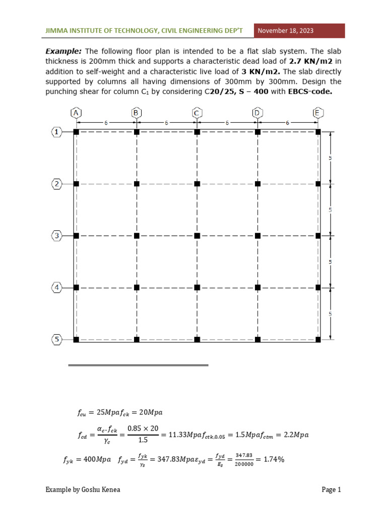 Flat Slab - Punching | PDF | Building Materials | Applied And ...