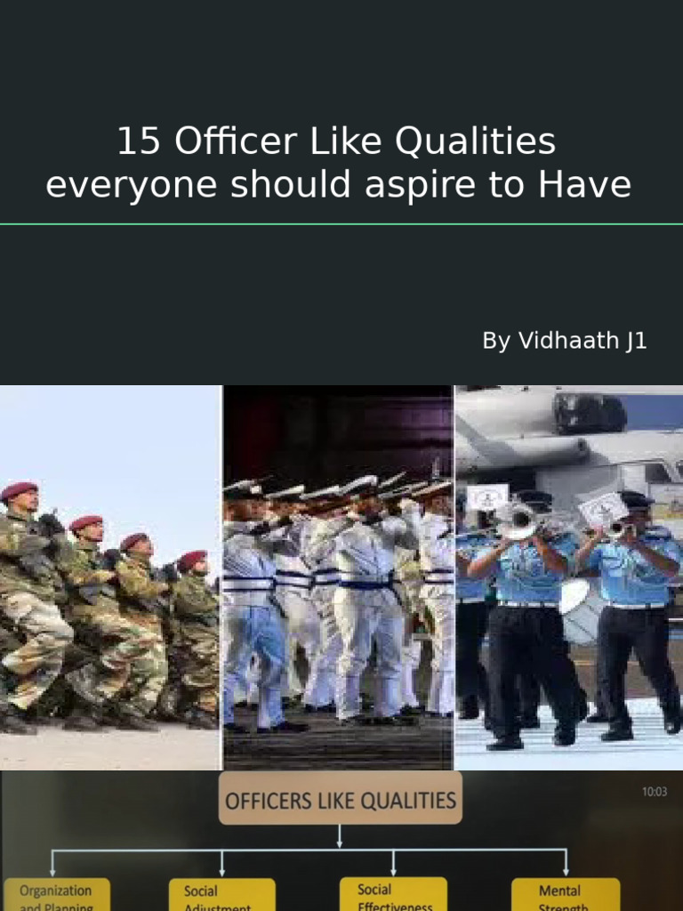 15 Officer Like Qualities | PDF