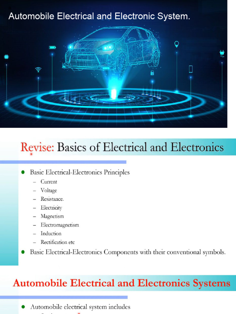 unit 5--Automobile Electrical and Electronic System.-2 (3) | PDF