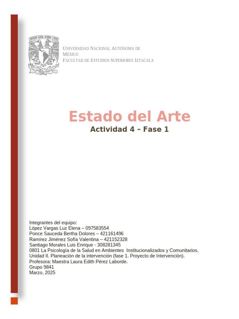 Ponce Actividad4 | PDF | Autoeficacia | Sicología