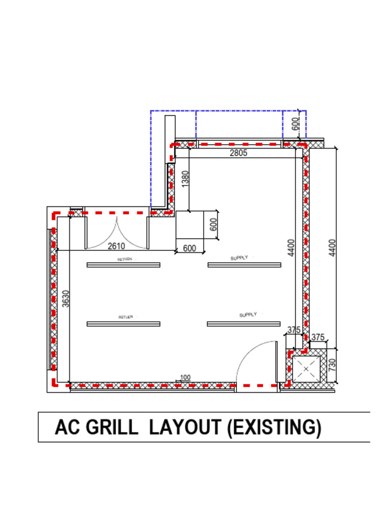 Ac Grill Layout (Existing) PDF | PDF