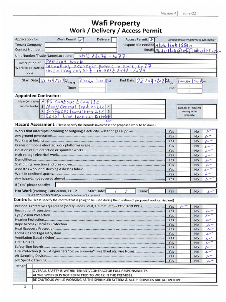 AccessPermit Wafi Property | PDF