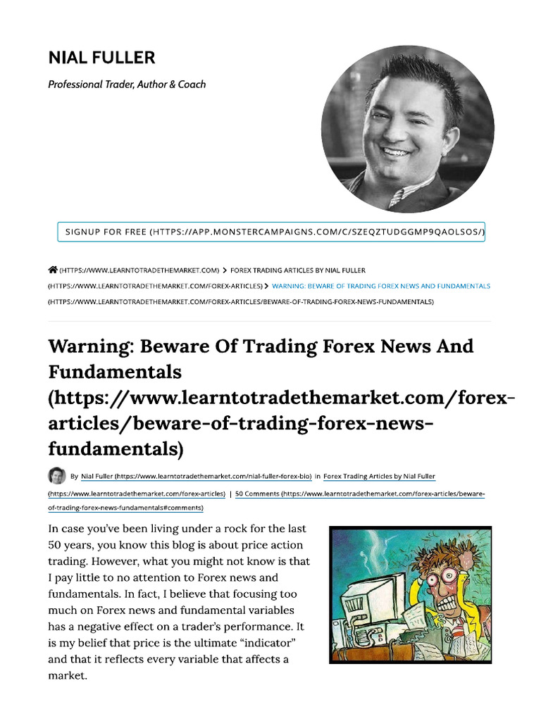 Warning - Forex News and Fundamentals Ca... Ur Trading Learn To Trade ...