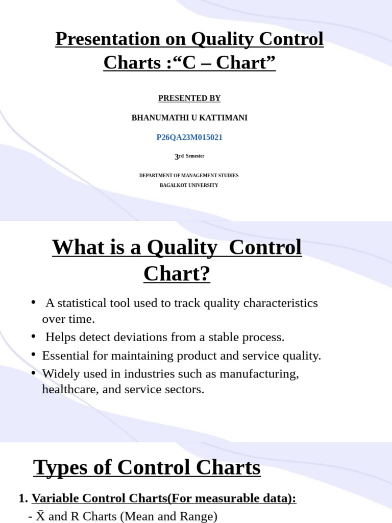 On Quality Control Charts (C - Chart) | PDF | Sampling (Statistics) | Statistical Theory
