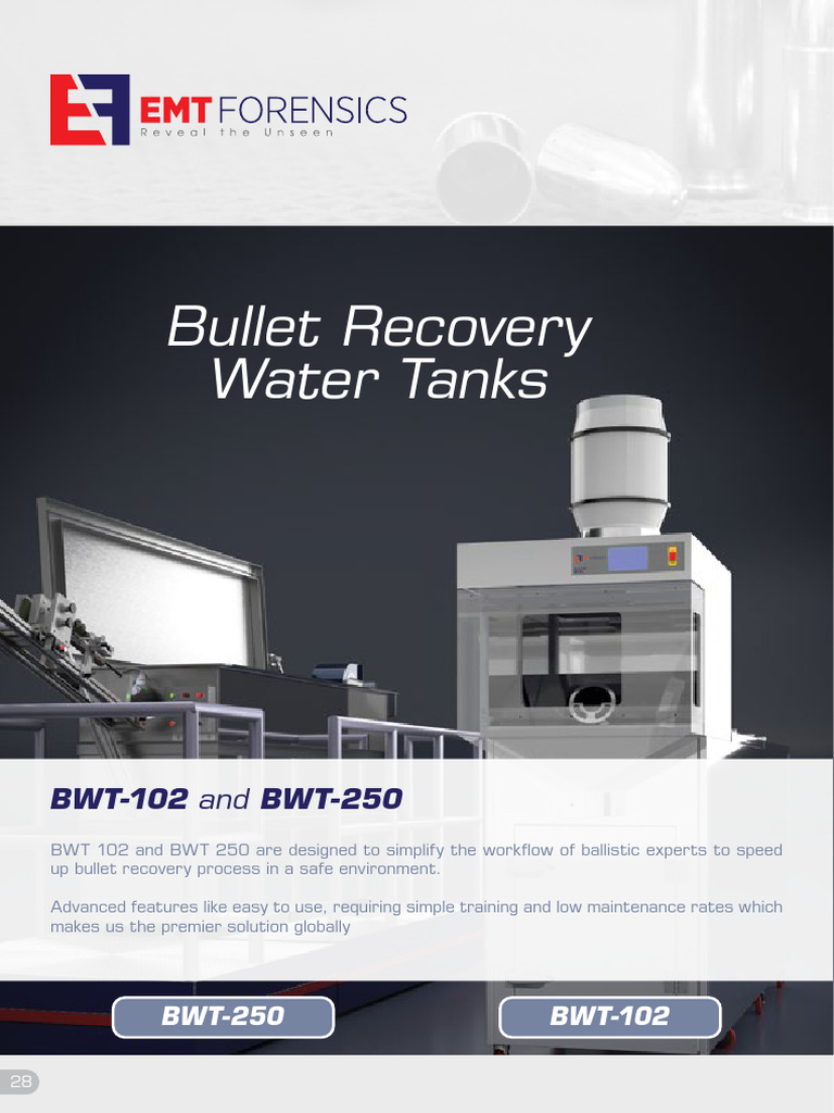 Bullet Recovery Water Tanks Overview | PDF | Bullet | Firearms