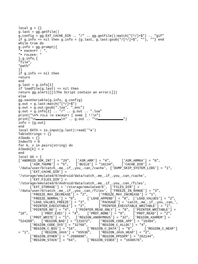 #Encrypt Script Online (Dùng Để Mã Hóa Login) .lua | PDF | Computing | Computer Programming