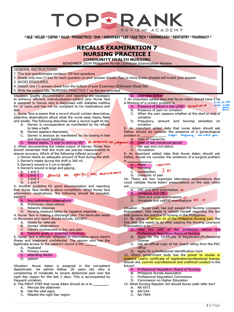 Recalls 7 - NP 1 - 3 | PDF | Weight Loss | Obesity