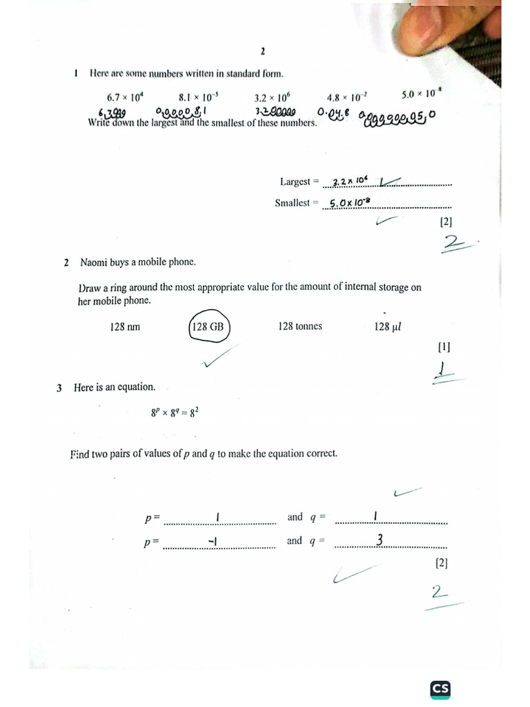 Math Mock P1 | PDF