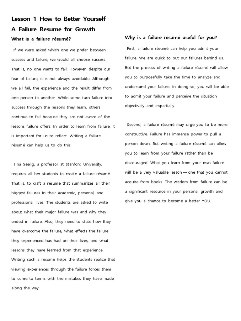 Lesson 1 How To Better Yourself - PDF 2 | PDF