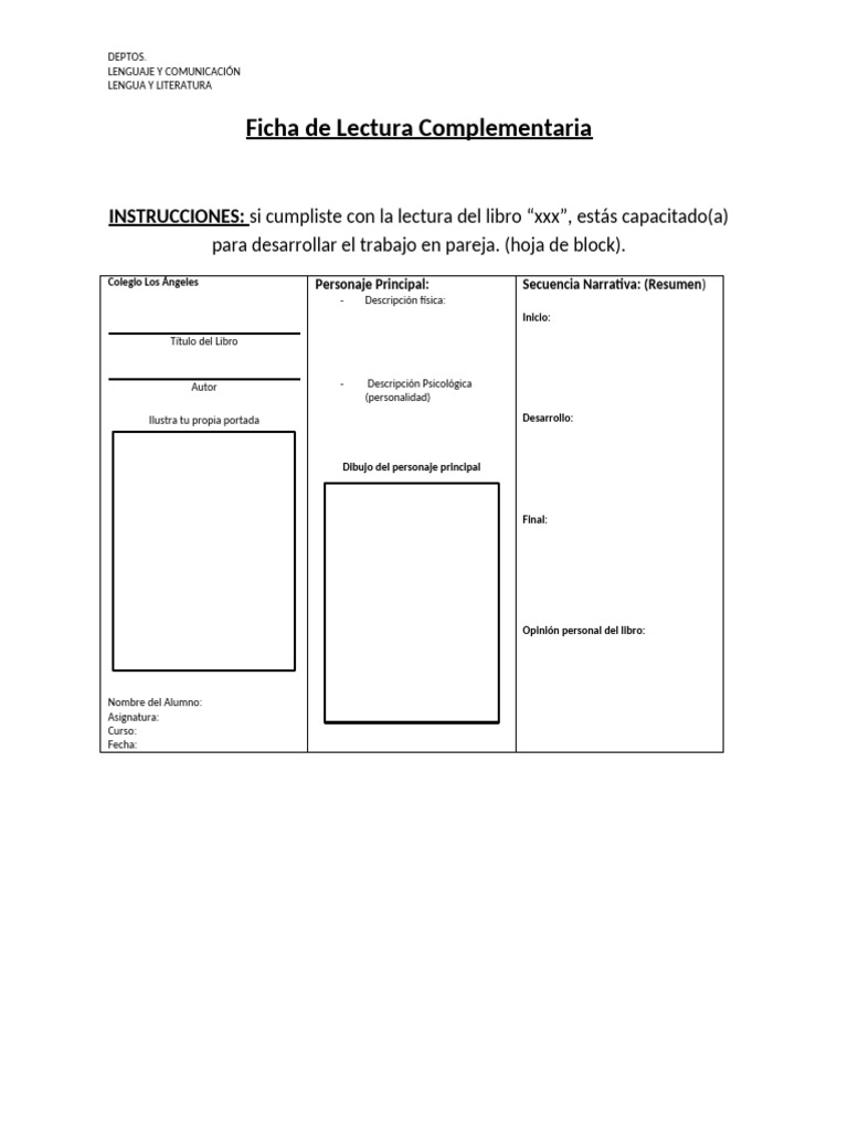 Lectura Complementaria FICHA | PDF