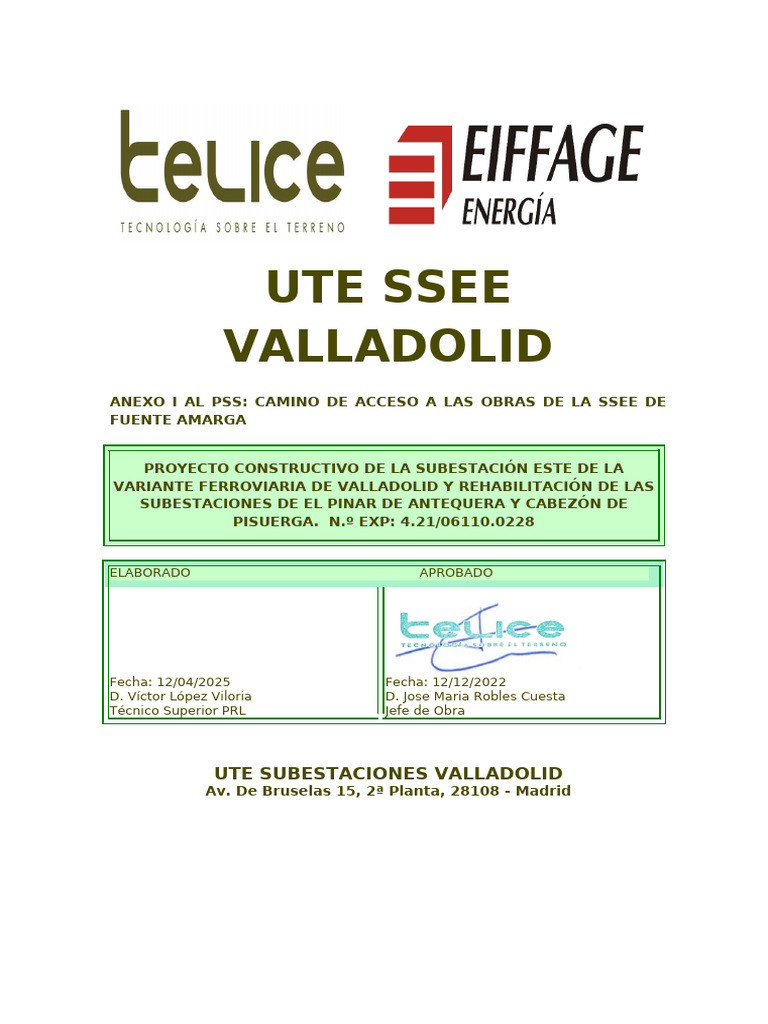 Acceso a Obras SSEE Fuente Amarga | PDF | Hormigón | Herramientas