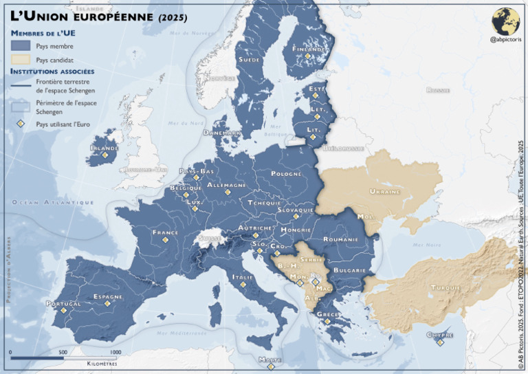 AB Pictoris - Carte de L'union Européenne en 2025 PDF | PDF