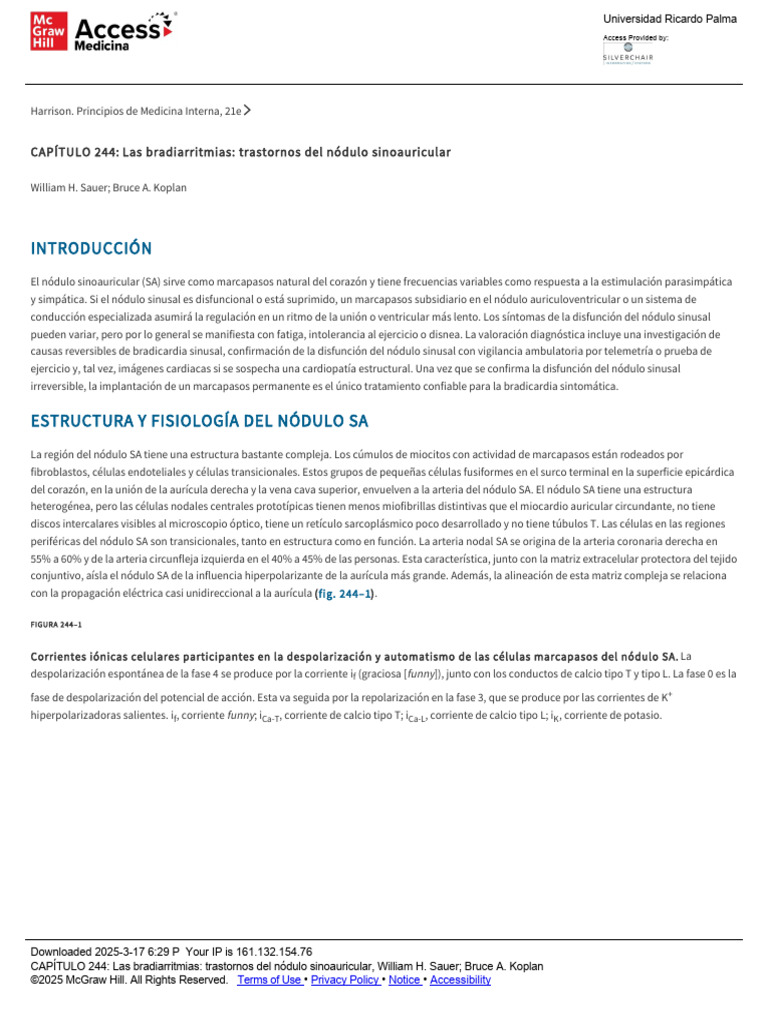 Trastornos del nódulo sinoauricular | PDF | Potencial de acción ...