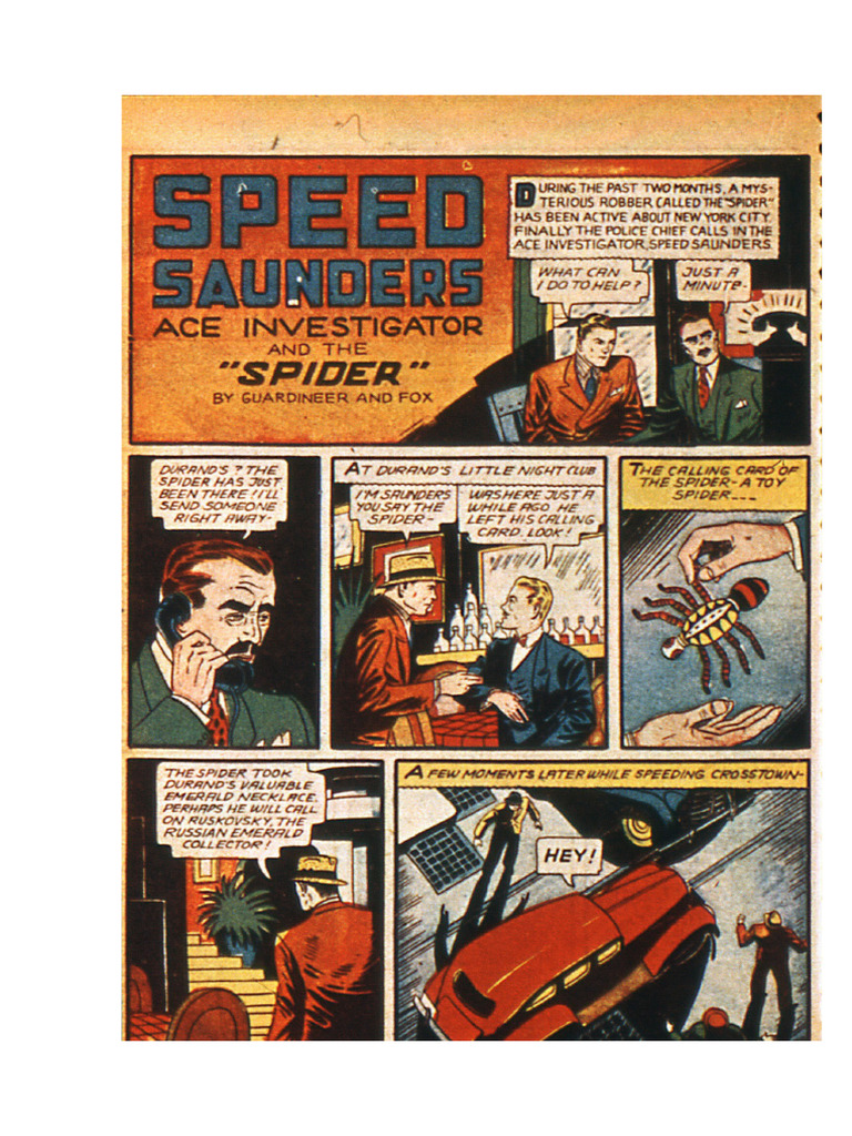 Detective Comics #36, Parte 2 (Speed Saunders) | PDF