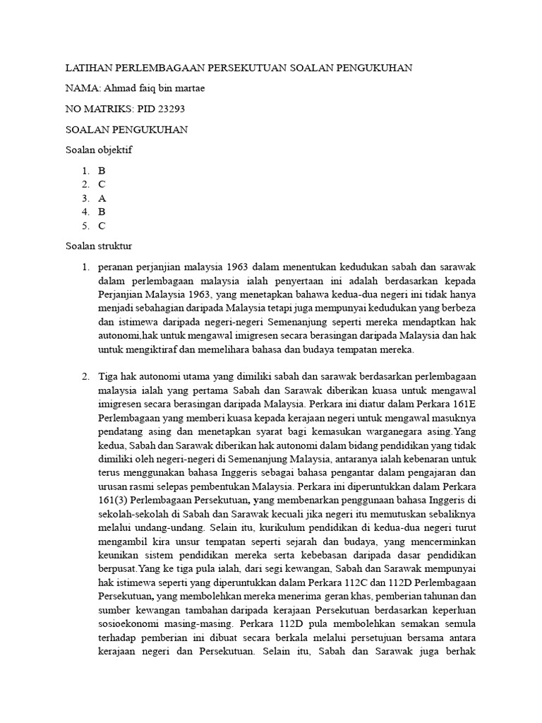 2019 Enakmen A67 A71 | PDF