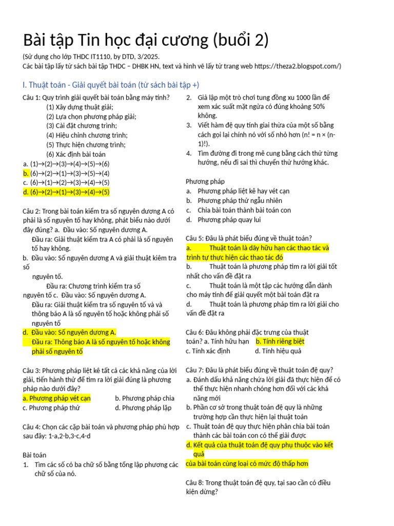 Bai Tap THDC 2025 - ch3p1+ch123p2 | PDF