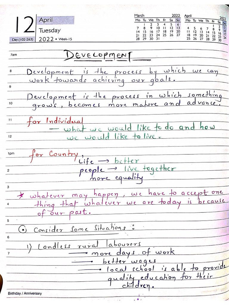 Development (Eco) Class 10th Notes | PDF
