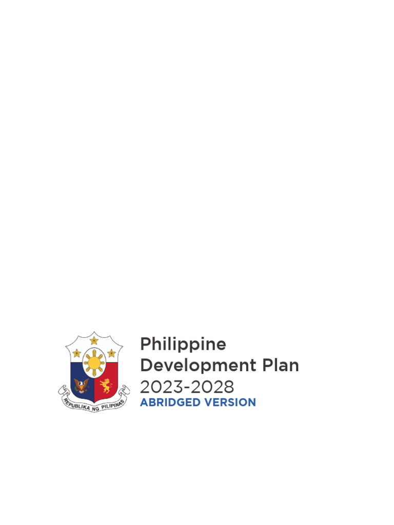 Philippine Development Plan 2023-2028 | PDF | Climate Change | Recession
