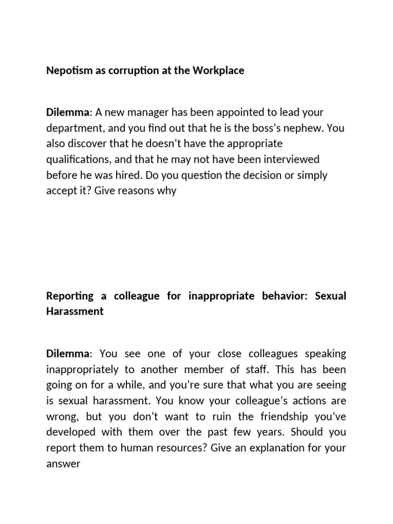 Ethics Case Studies | PDF