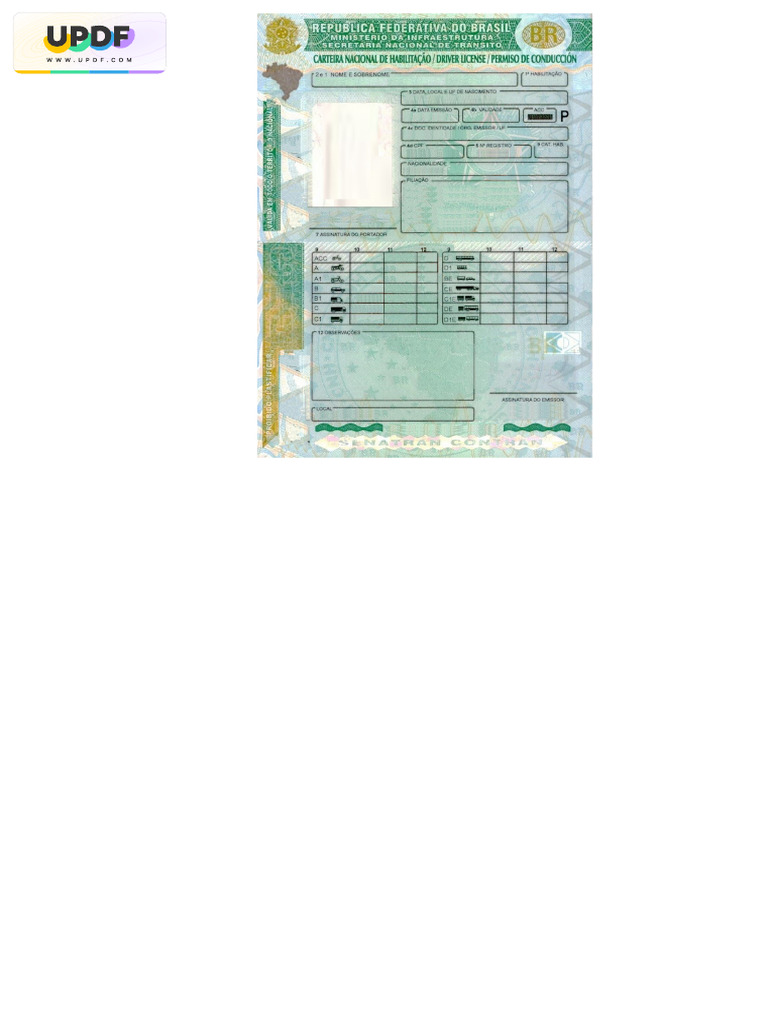 CNH Editável Matriz | PDF