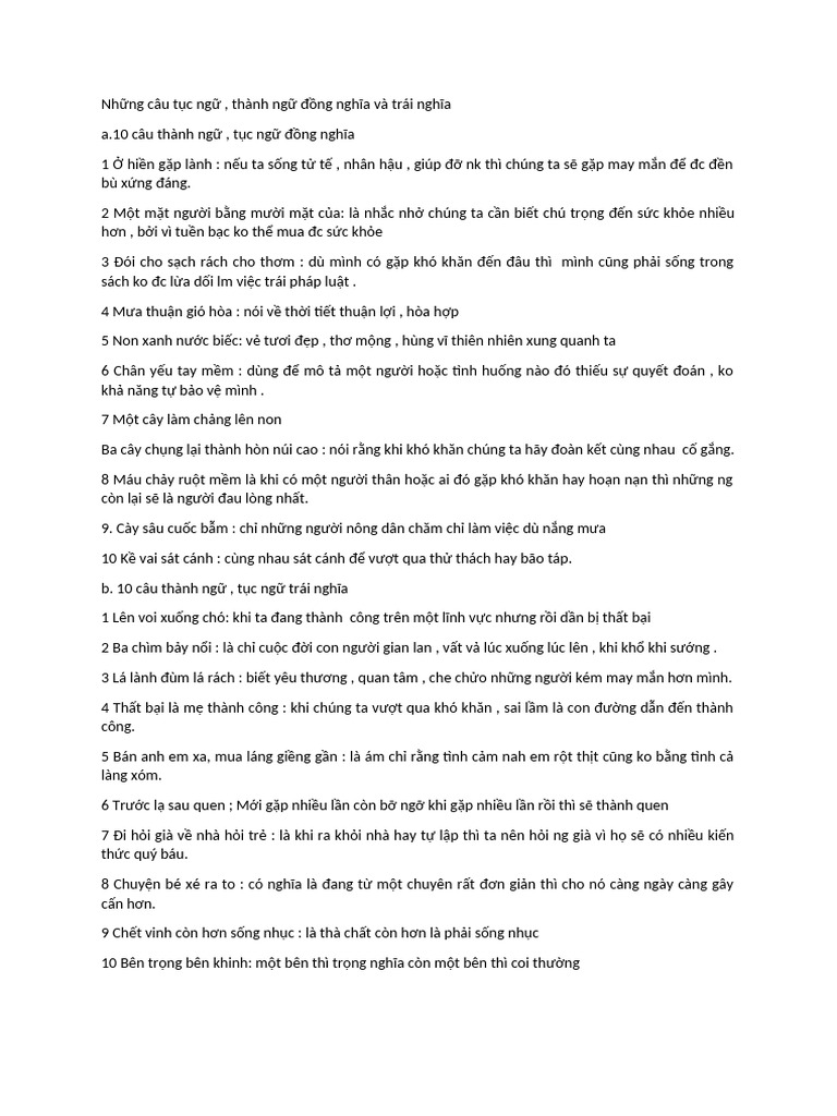 NH NG Câu T C NG | PDF