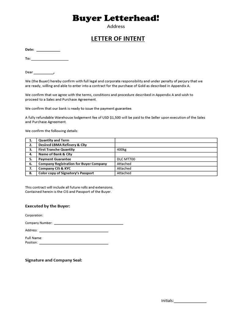 00.-LOI-TEMPLATE-WITH-SCO_DLC-3 - AU Wesam | PDF | Letter Of Credit | Money