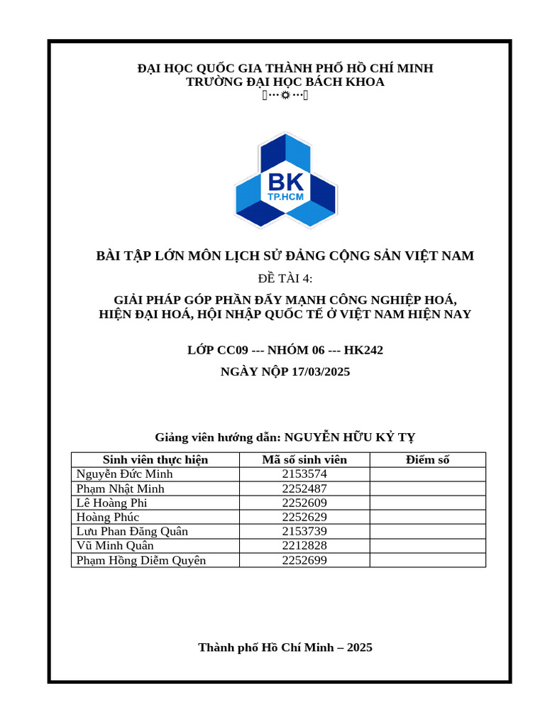 L P CC09 - Nhóm 06 | PDF