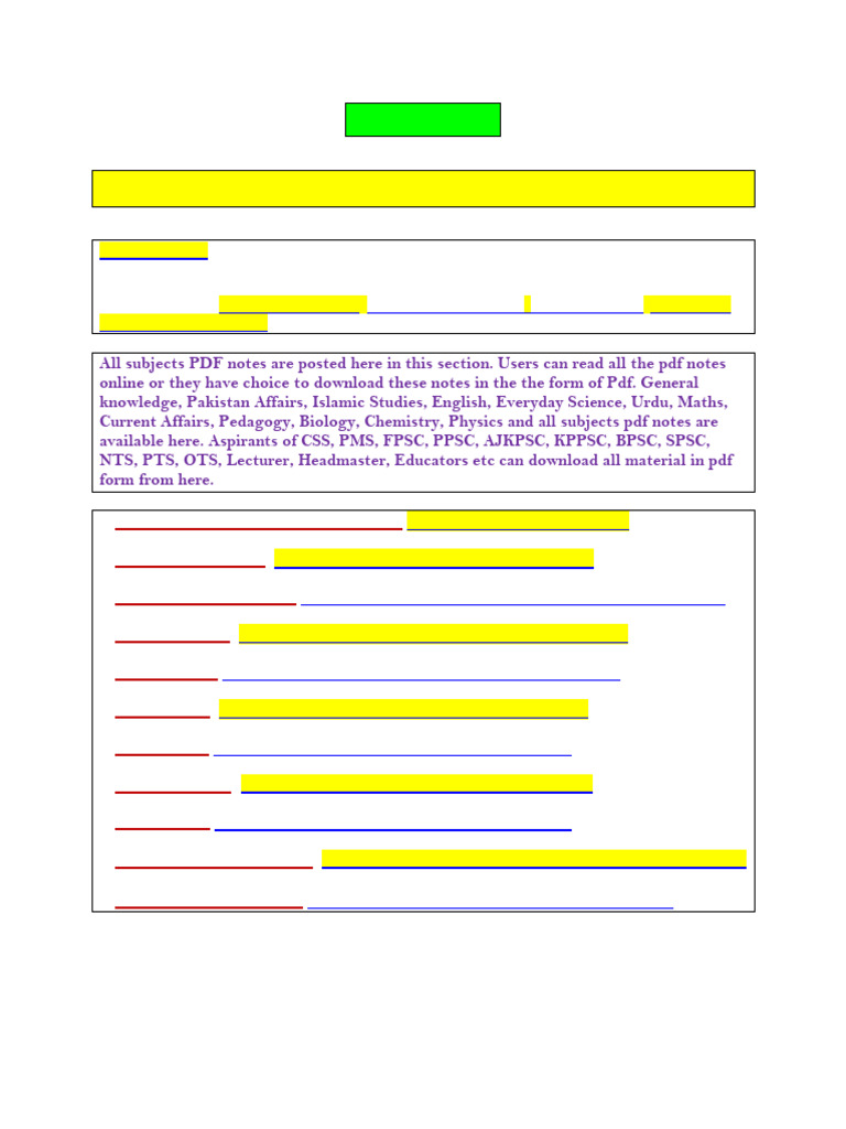 Pedagogy Mcqs For NTS Test With Answers PDF Notes For All Educators and ...