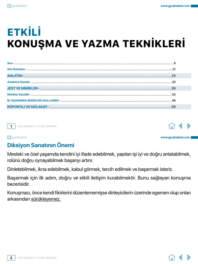 Etkili Konusma Ve Yazma Teknikleri | PDF