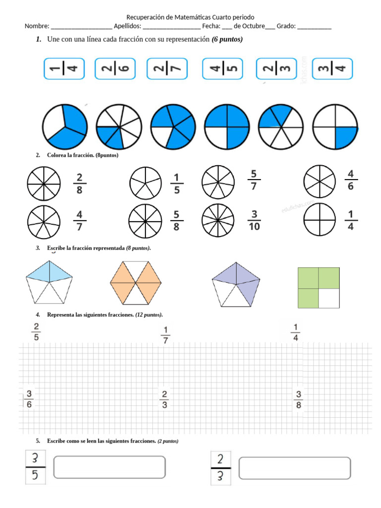Evaluación de Matematicas Grado 3 Cuarto Periodo | PDF