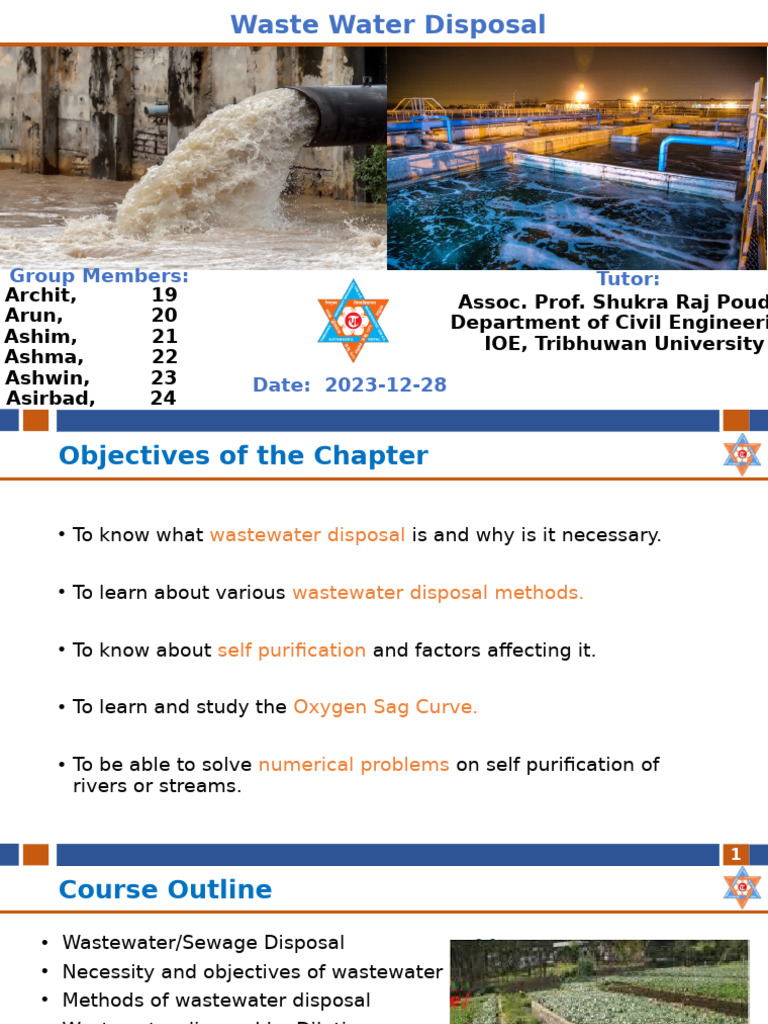 Chapter 6 - Waste-Water-Disposal | PDF | Sewage | Water Purification