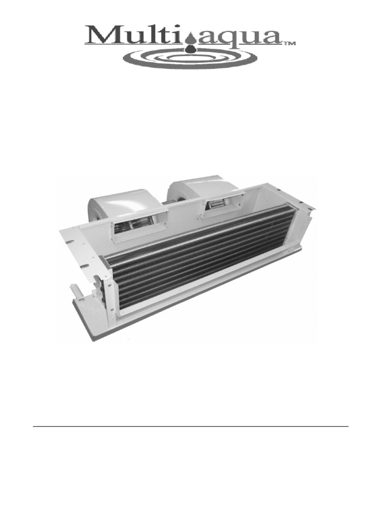 Fancoil Multiaqua09 - MCCW | PDF | Duct (Flow) | Transformer