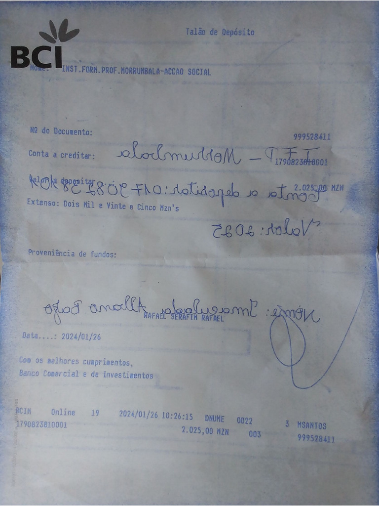 Talão de Depósito | PDF