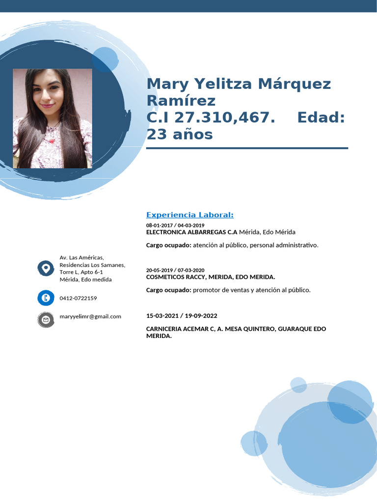 Perfil Profesional de Yelitza Ramírez | PDF