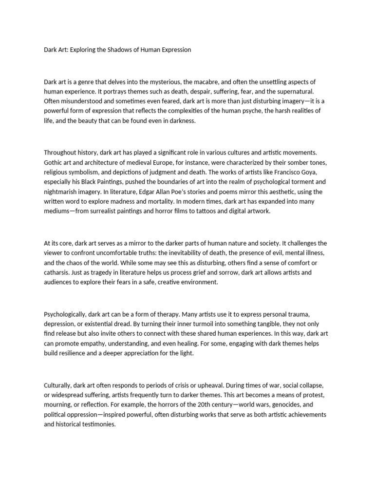 Dark Art_ Explo-WPS Office | PDF | Horror Films