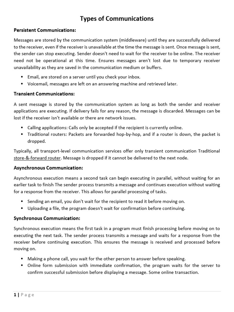 4 - Types of Communication-1 | PDF | Communication | Communications ...