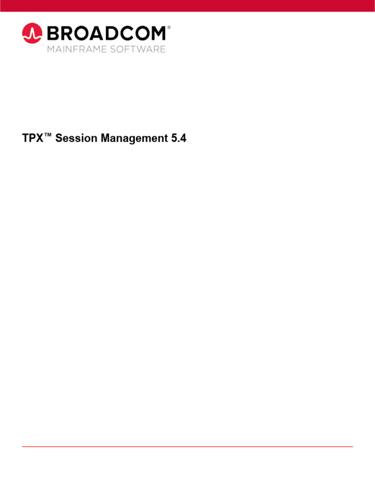CA TPX Session Management 5 4 | PDF | Computing | System Software