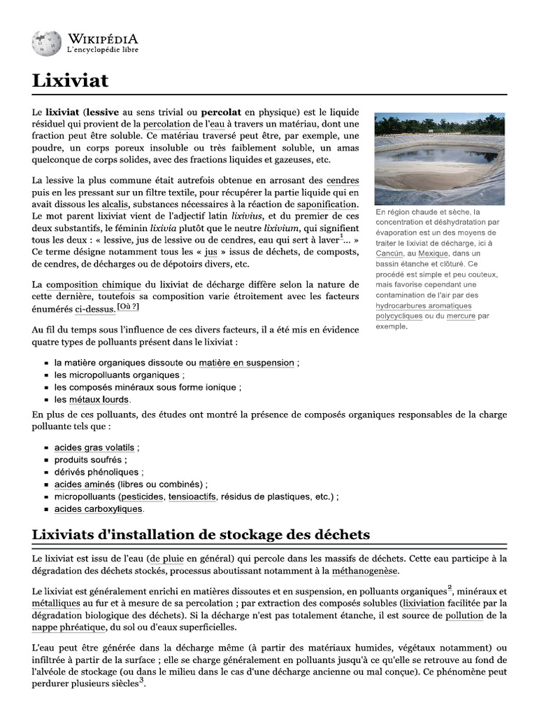 Lixiviat | PDF