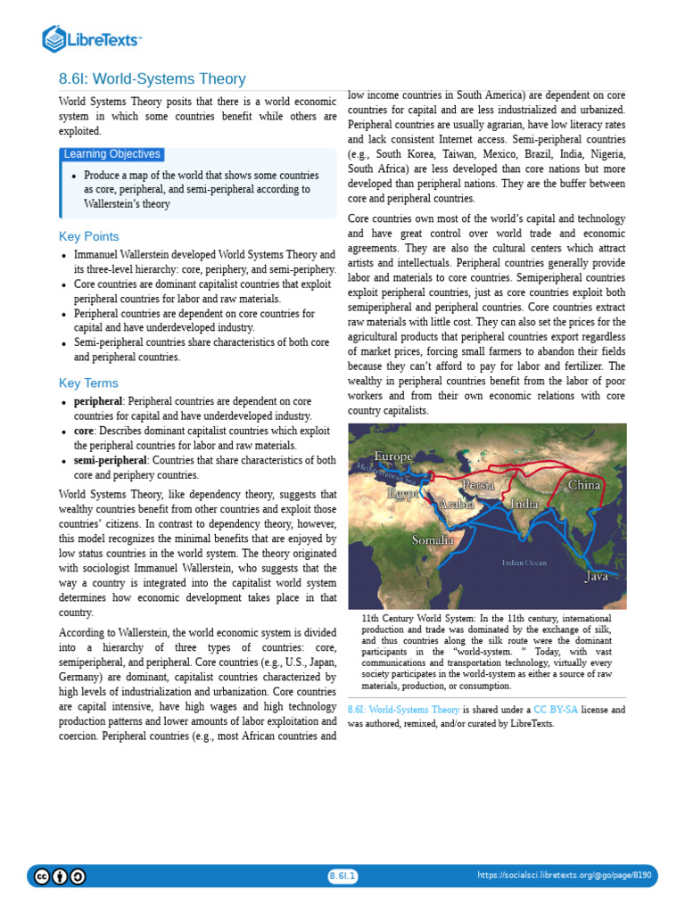 8.6I__World-Systems_Theory (1) | PDF | World Systems Theory | World Economy