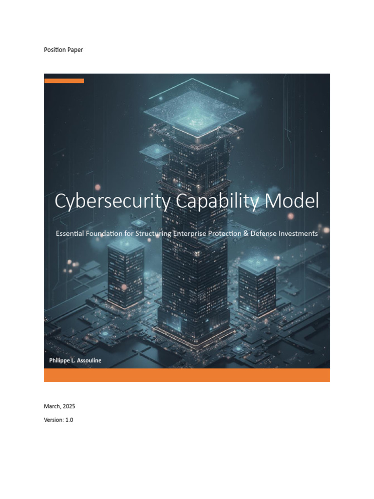 Cybersecurity Capability Model 1743420354 | PDF | Computer Security ...