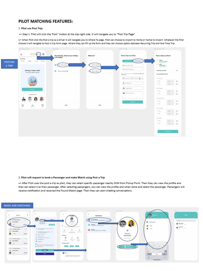 Pilot Trip Posting and Matching Guide | PDF