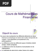 Cours Complet Math Financière | PDF | Prêts | Obligation (Finance)