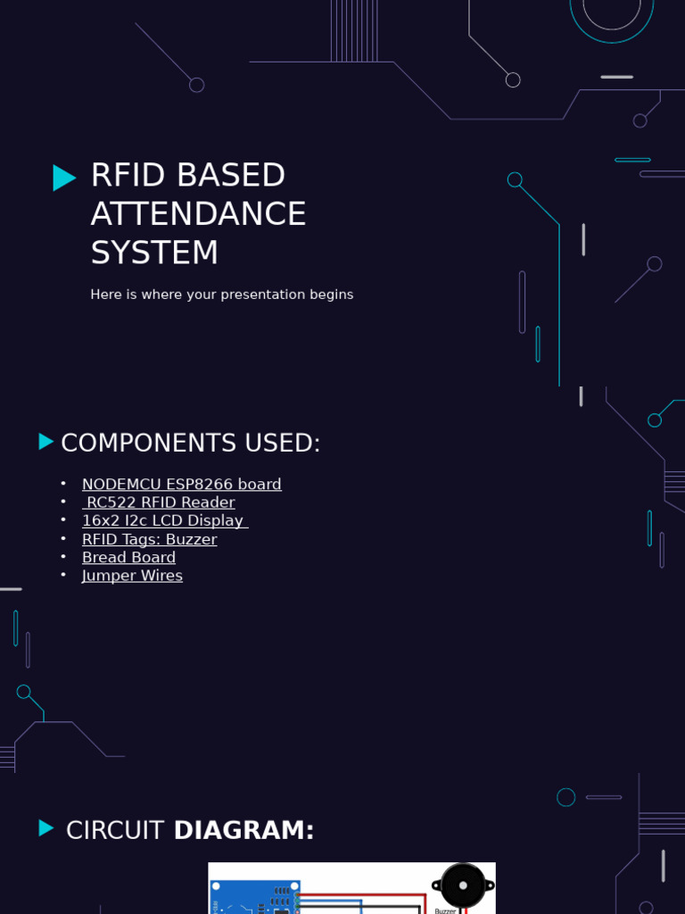Rfid Based Attendance System | PDF | Radio Frequency Identification | Radio