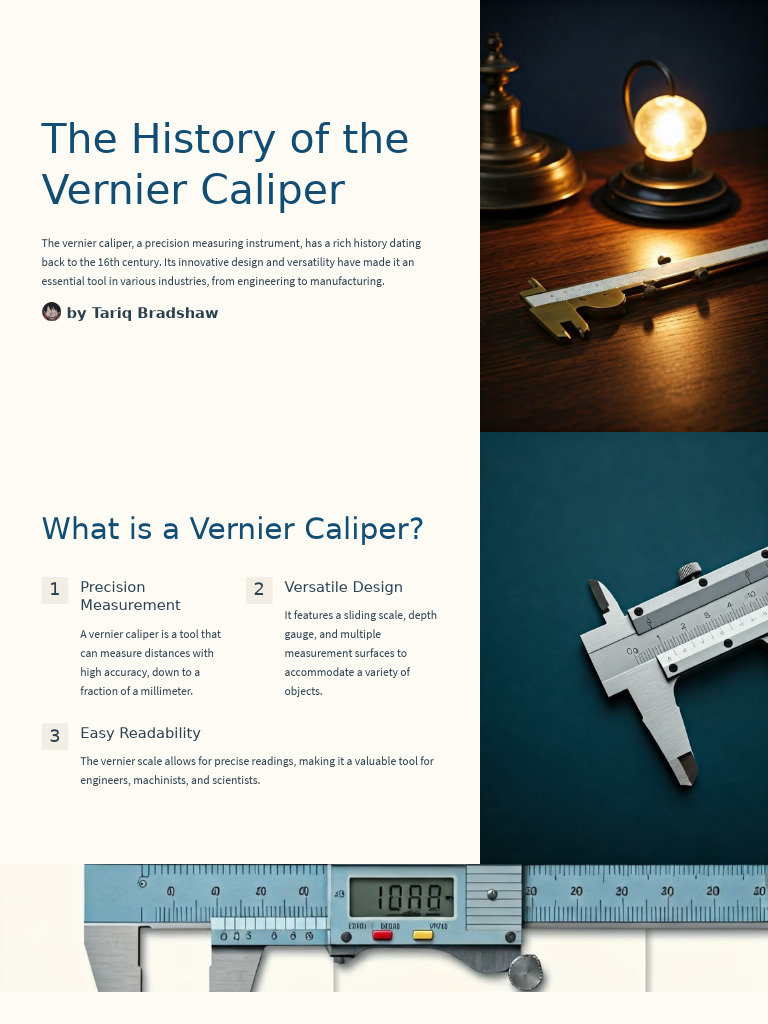 The History of The Vernier Caliper 2 | PDF