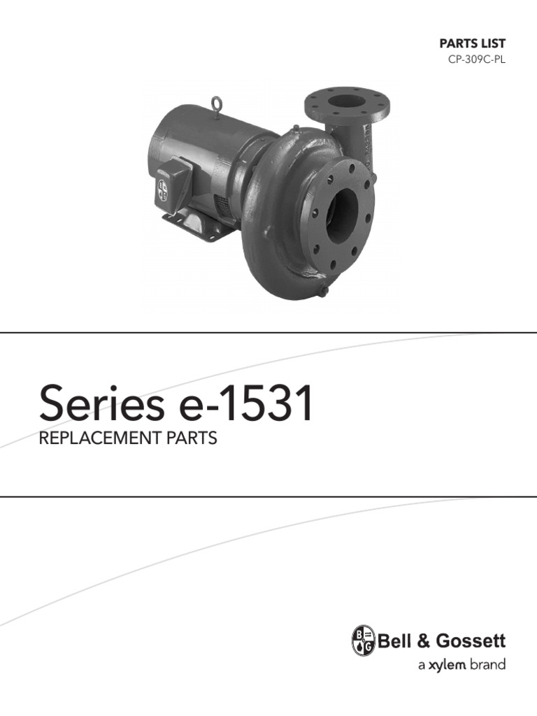 Bell & Gossett e 1531 Pump Parts List | PDF